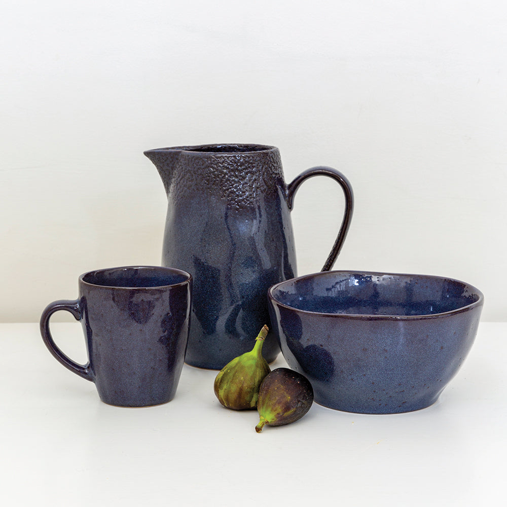 Squid Ink Blue Ceramic Jug